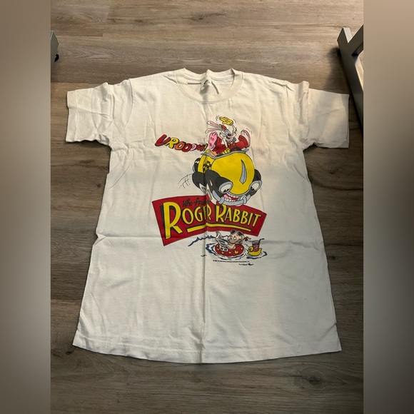 Shirts | Roger Rabbit Vintage 1987 Movie Film Tshirt Vroom Walt Disney ...